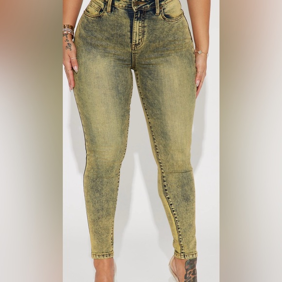 Jeans | Stylish Yellow Washed Womens Jeans | Poshmark
